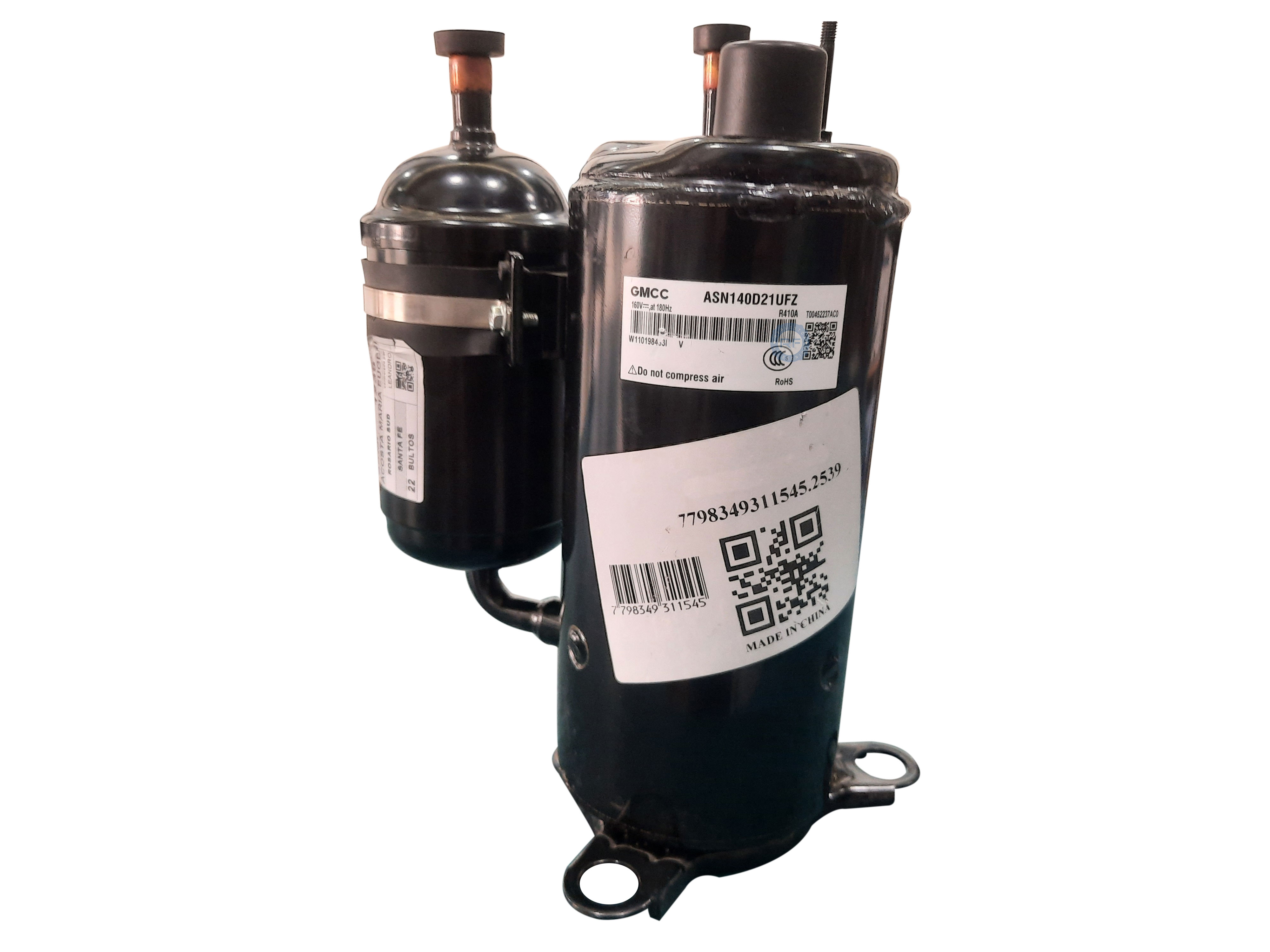 COMPRESOR ROTATIVO INVERTER R410 R32 4225W KSN140D21UFZ GMCC | RF Repuestos - Accesorios